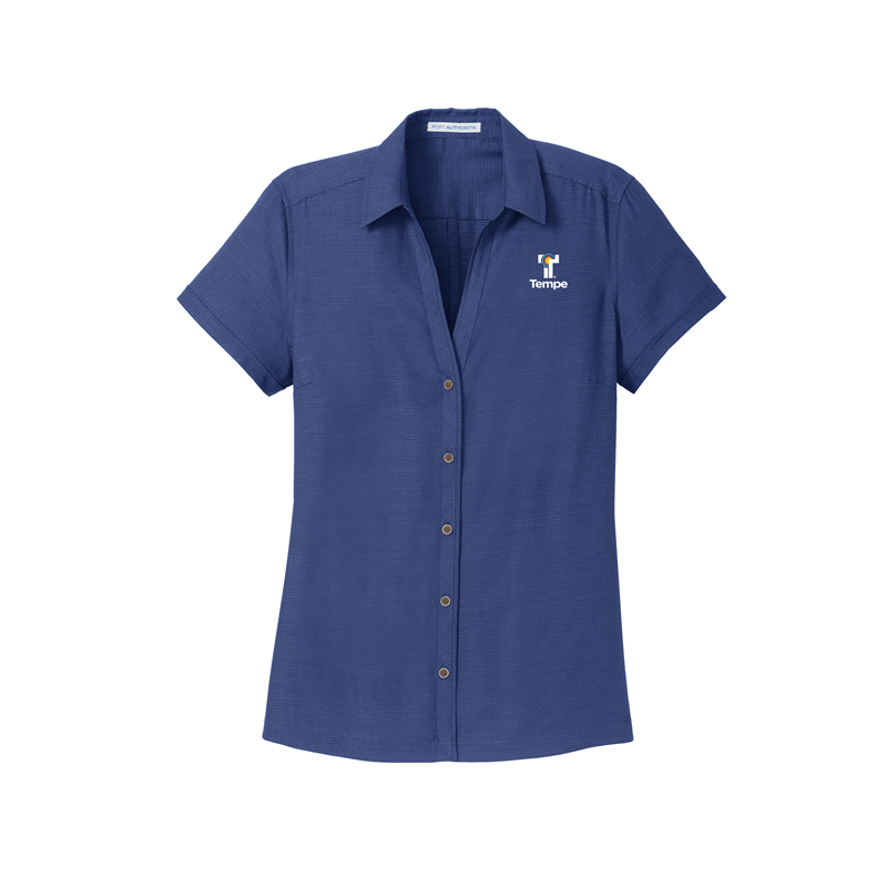 Ladies Textured Camp Shirt